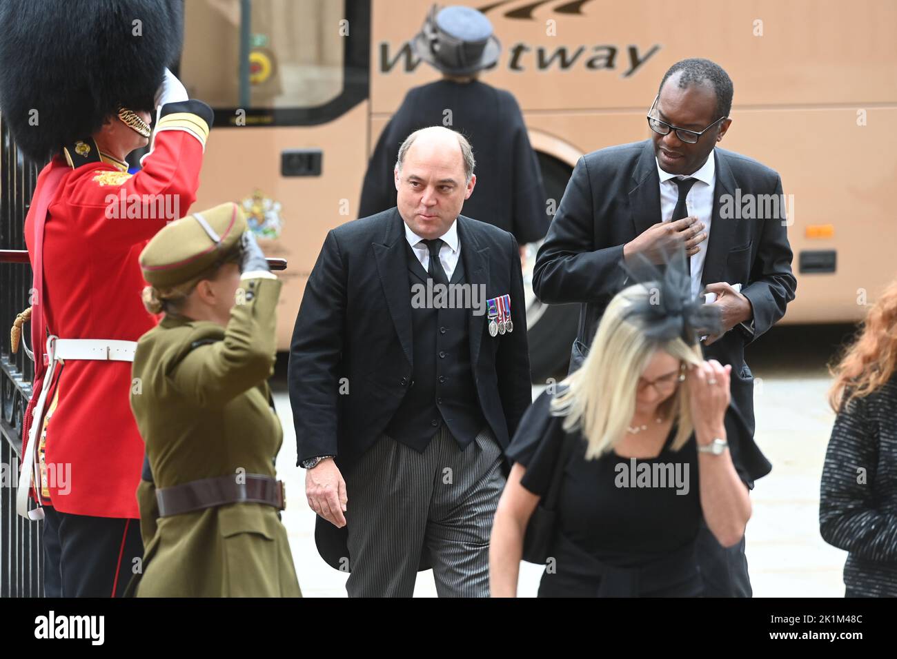 Secretary of State for Defence, Ben Wallace and Chancellor of the ...