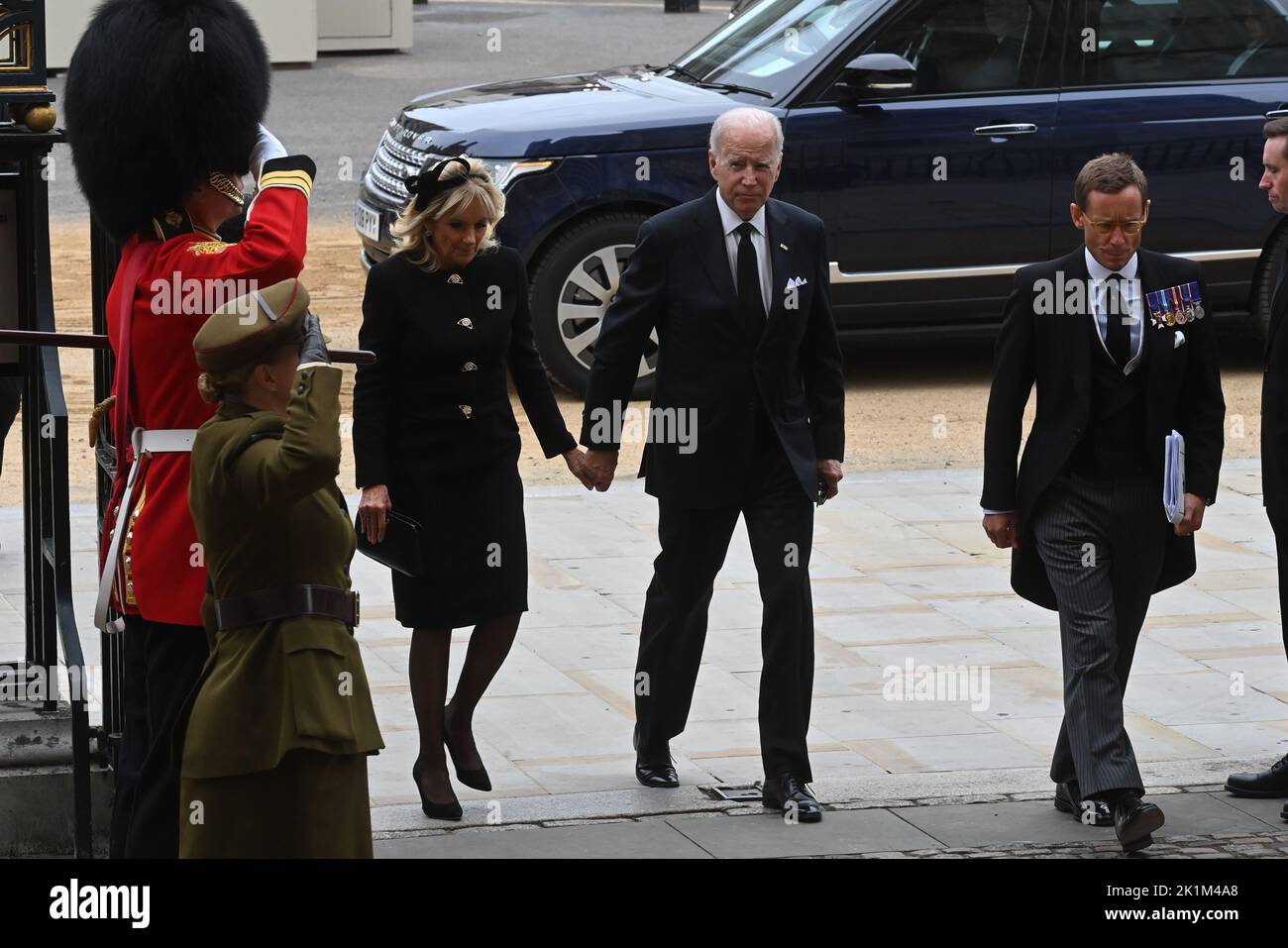 US President Joe Biden and First Lady Jill Biden arrive for the State ... US President Joe Biden and First Lady Jill Biden arrive for the State ...