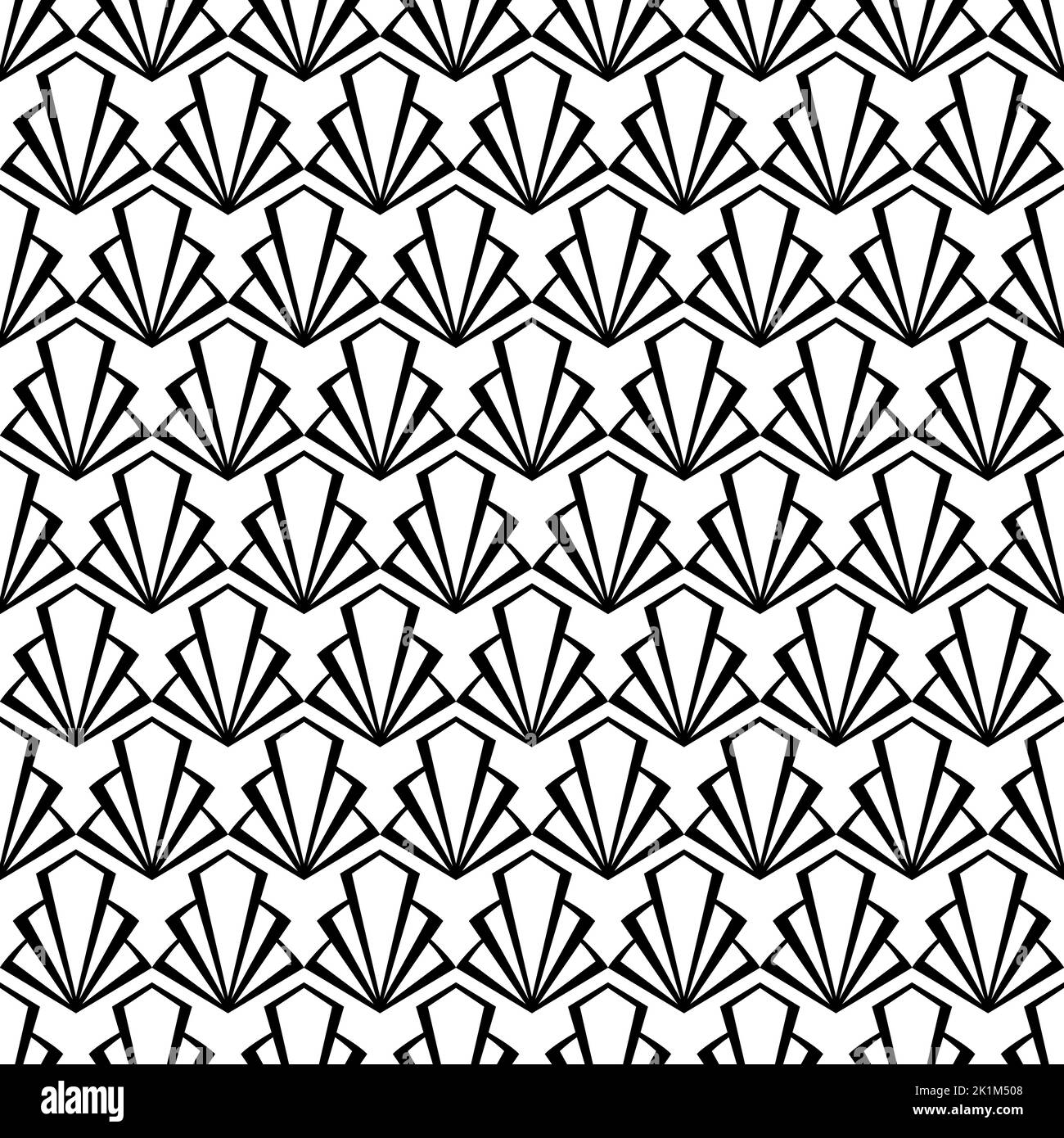 Art Deco seamless pattern. Abstract texture in vintage retro style ...