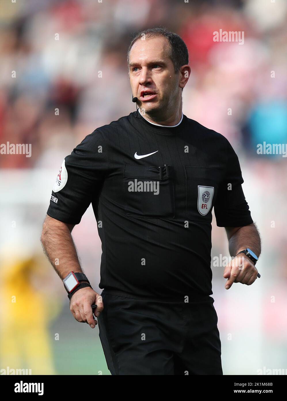 Match referee Jeremy Simpson during the Sky Bet Championship match at ...