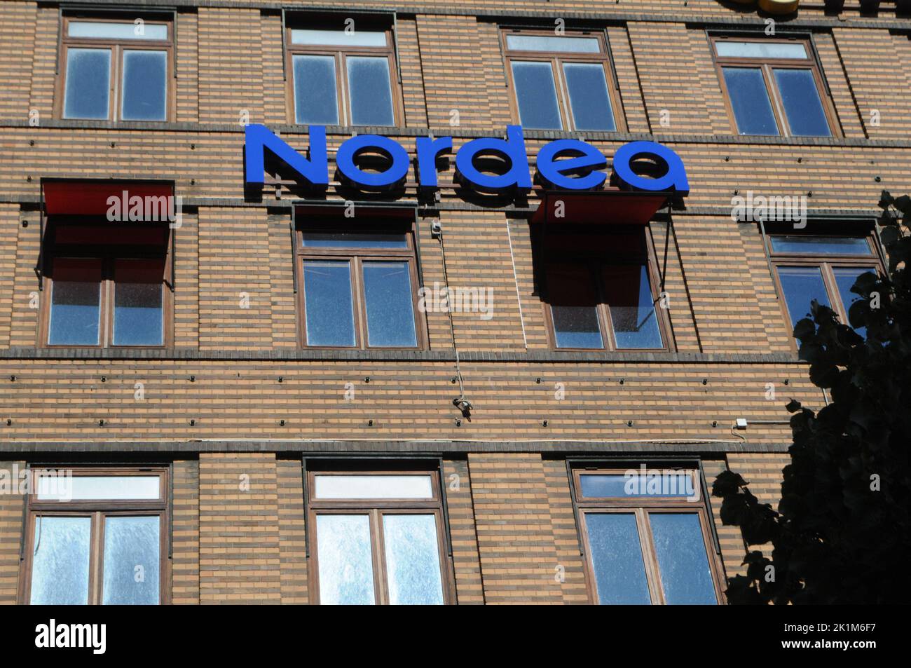 Copenhagen /Denmark/19 September 2022/Nordea bank in Copenhagen city in ...