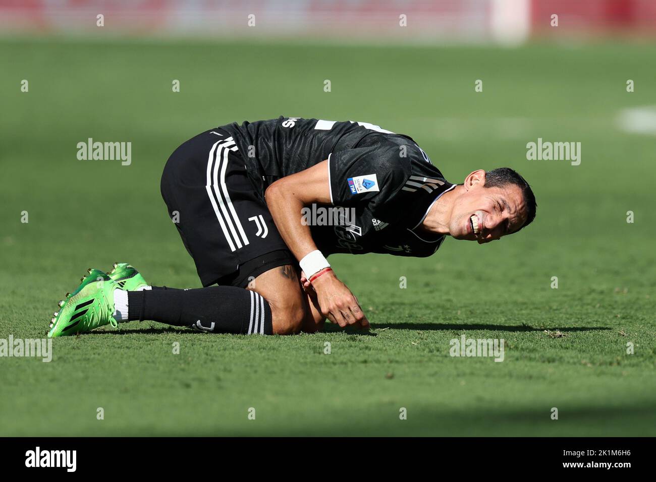 Angel Di Maria of Juventus Fc injured during the Serie A match beetween ...