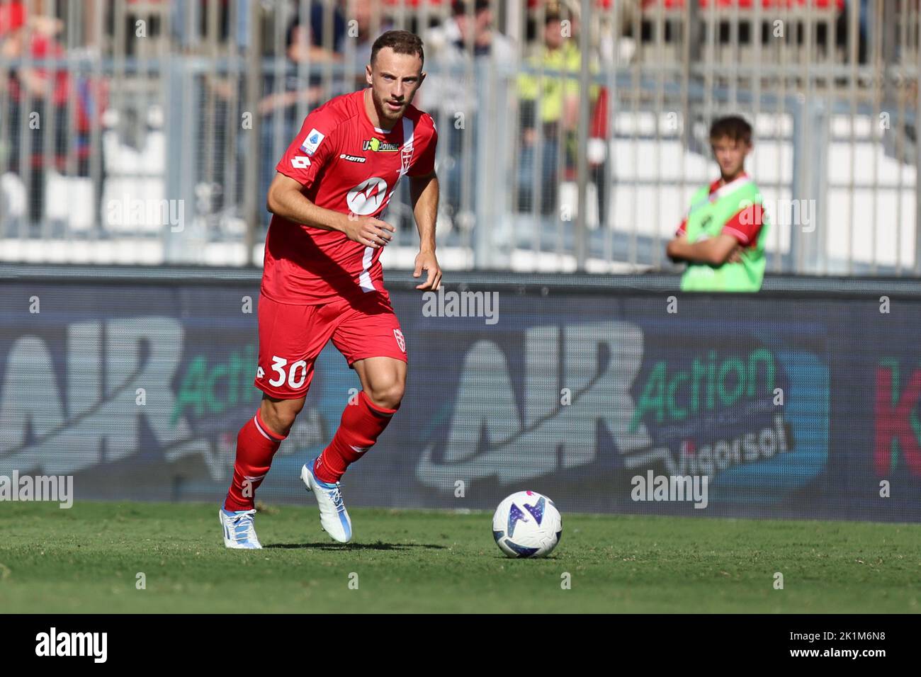 Carlos Augusto of Ac Monza controls the ball during the Serie A match ...