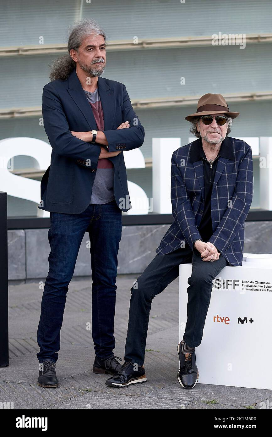 Fernando de Leon de Aranoa and Joaquin Sabina attend the photocall of ...