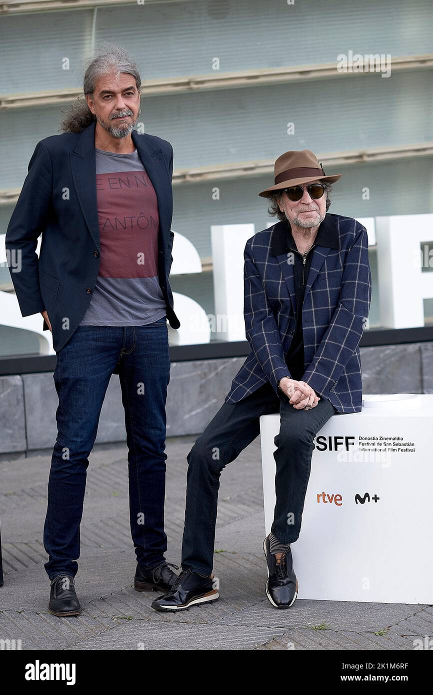 Fernando de Leon de Aranoa and Joaquin Sabina attend the photocall of ...