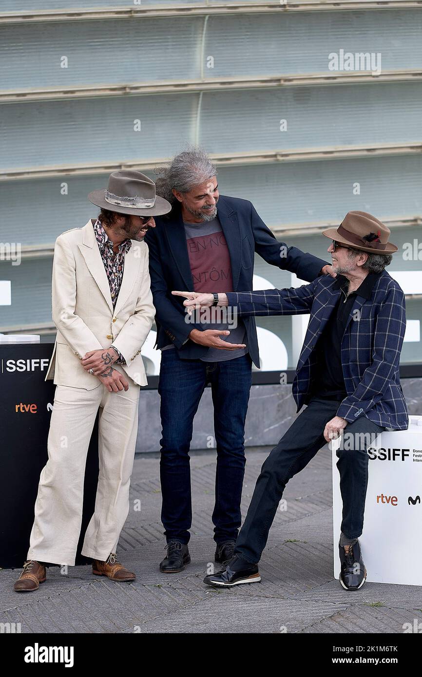 Leiva, Fernando de Leon de Aranoa and Joaquin Sabina attend the ...