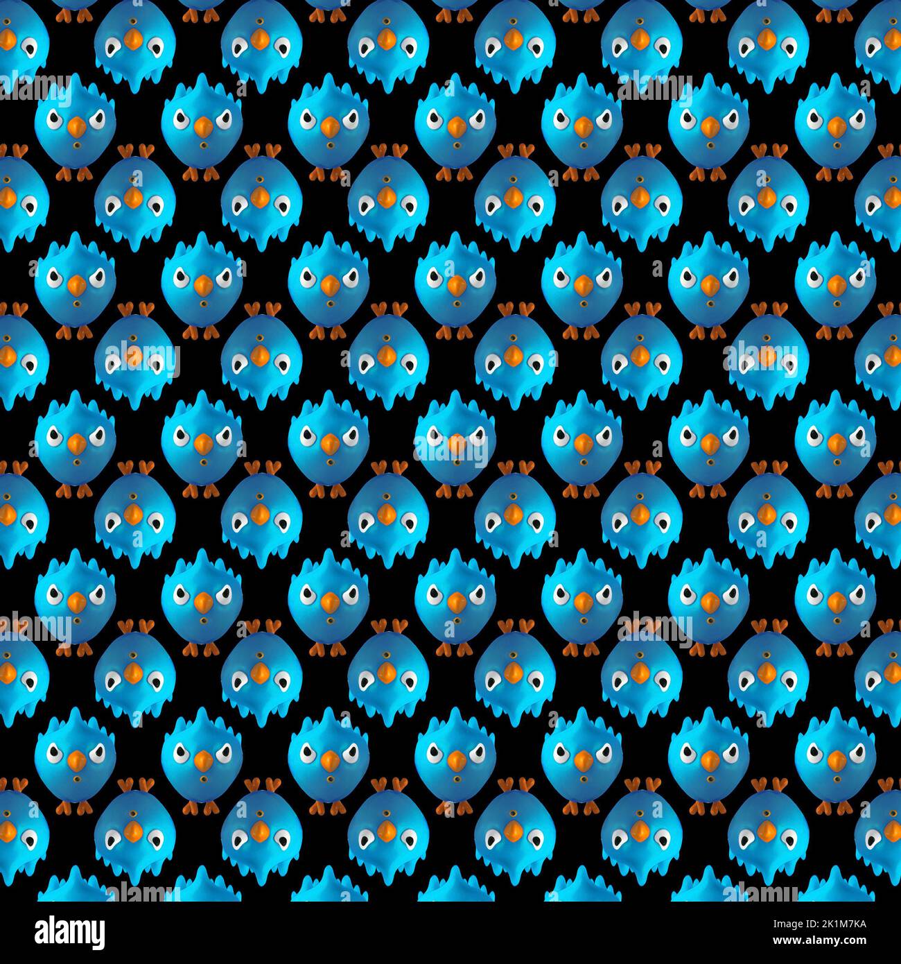 Angry baby chicken illustration motif design pattern Stock Photo - Alamy