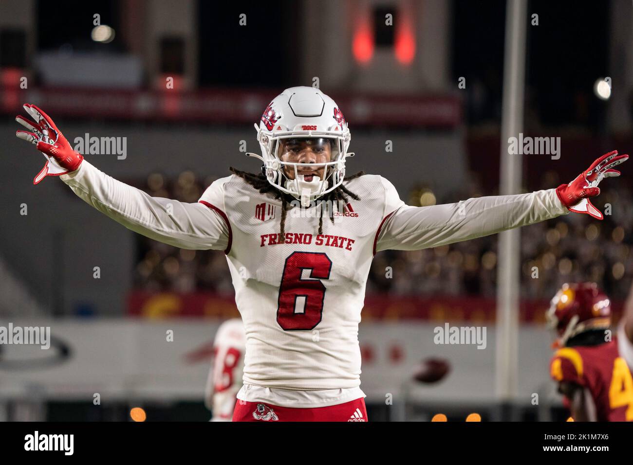 Fresno State Bulldogs linebacker Levelle Bailey (6) during a NCAA ...