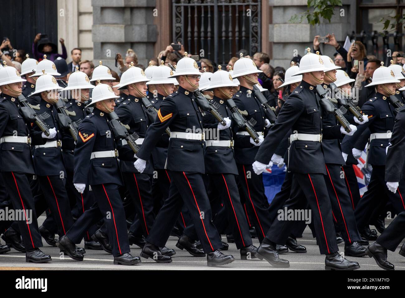 London, UK. 19 September 2022. The Ceremonial Procession along Pall ...