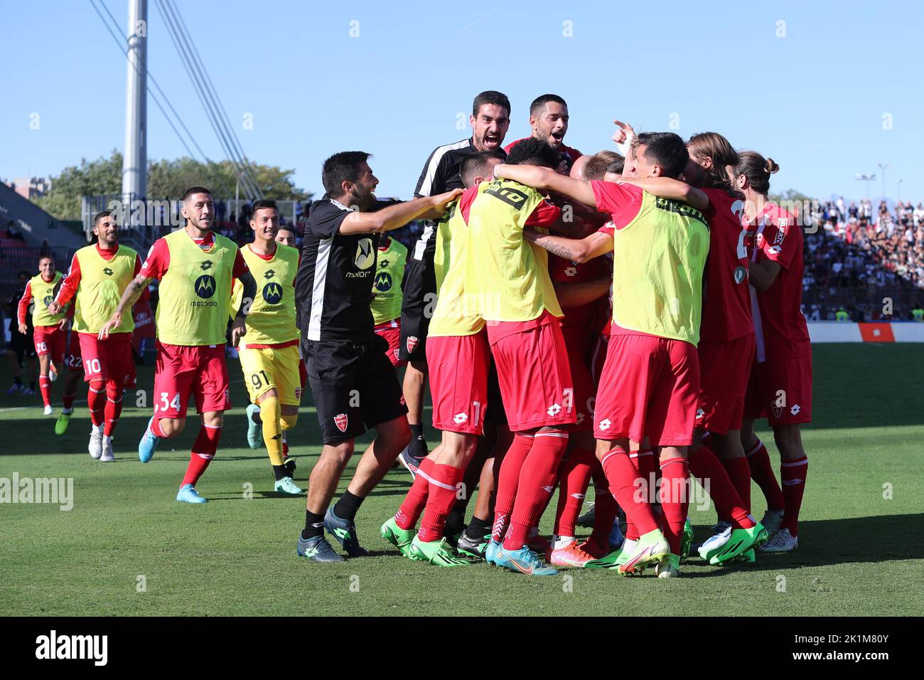 Christian Gytkjaer of Ac Monza celebrates after scoring his team's ...