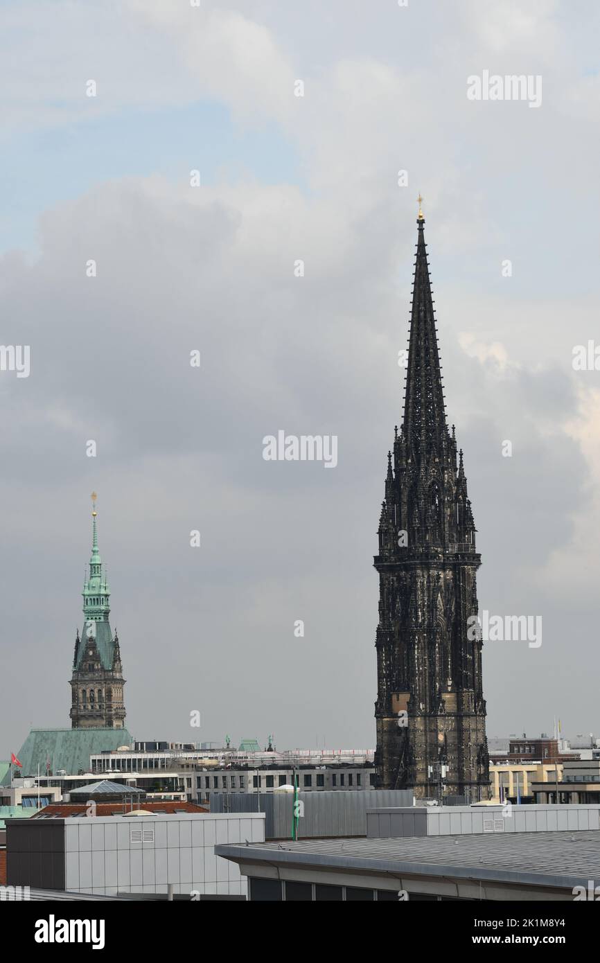 St nikolai church hamburg architecture hi-res stock photography and ...