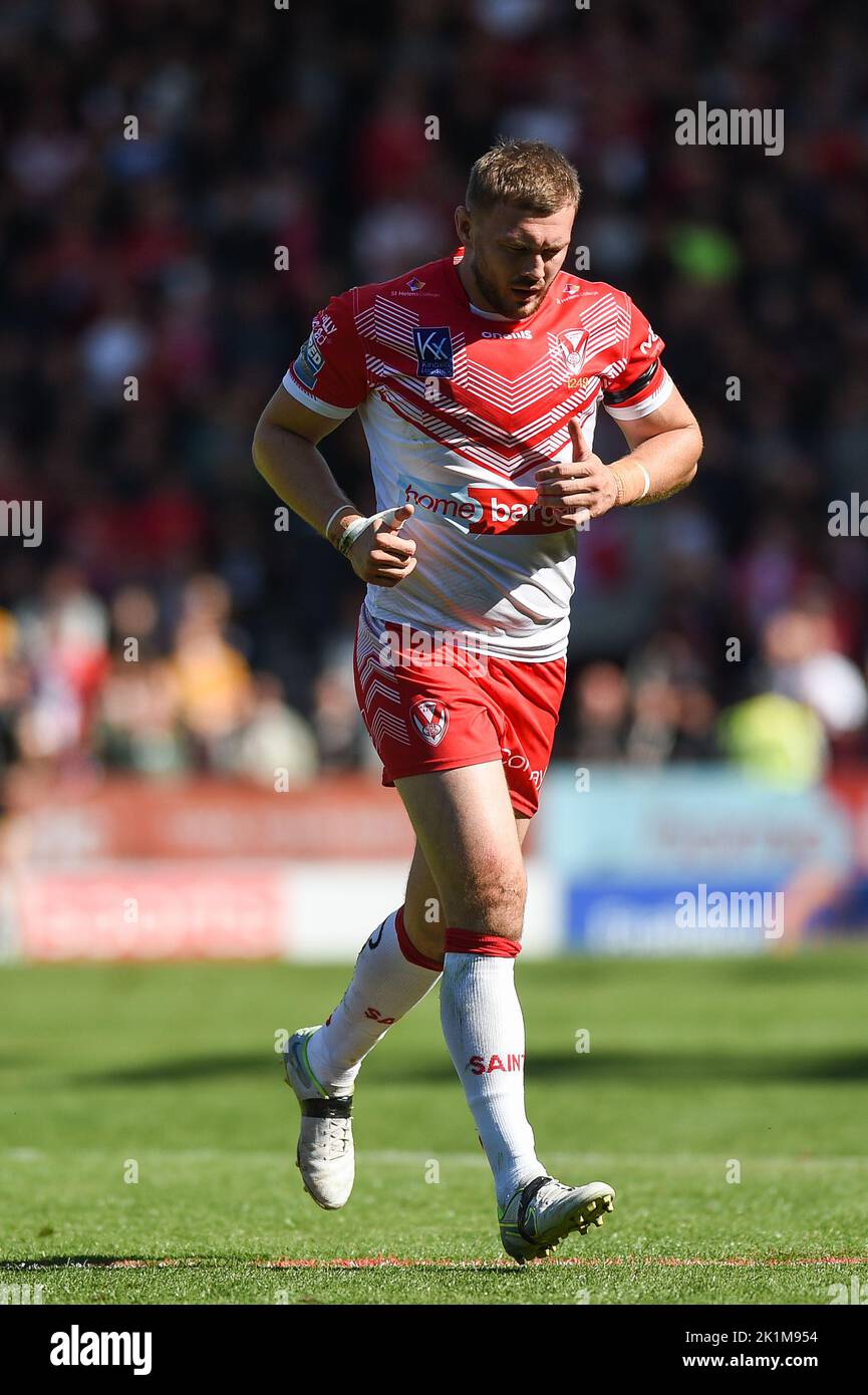 St. Helens, England -17th September 2022 - Joe Batchelor of St Helens ...