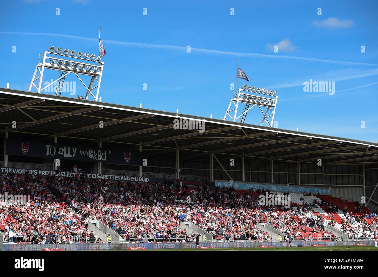 St. Helens, England -17th September 2022 - St. Helens fans during Rugby ...