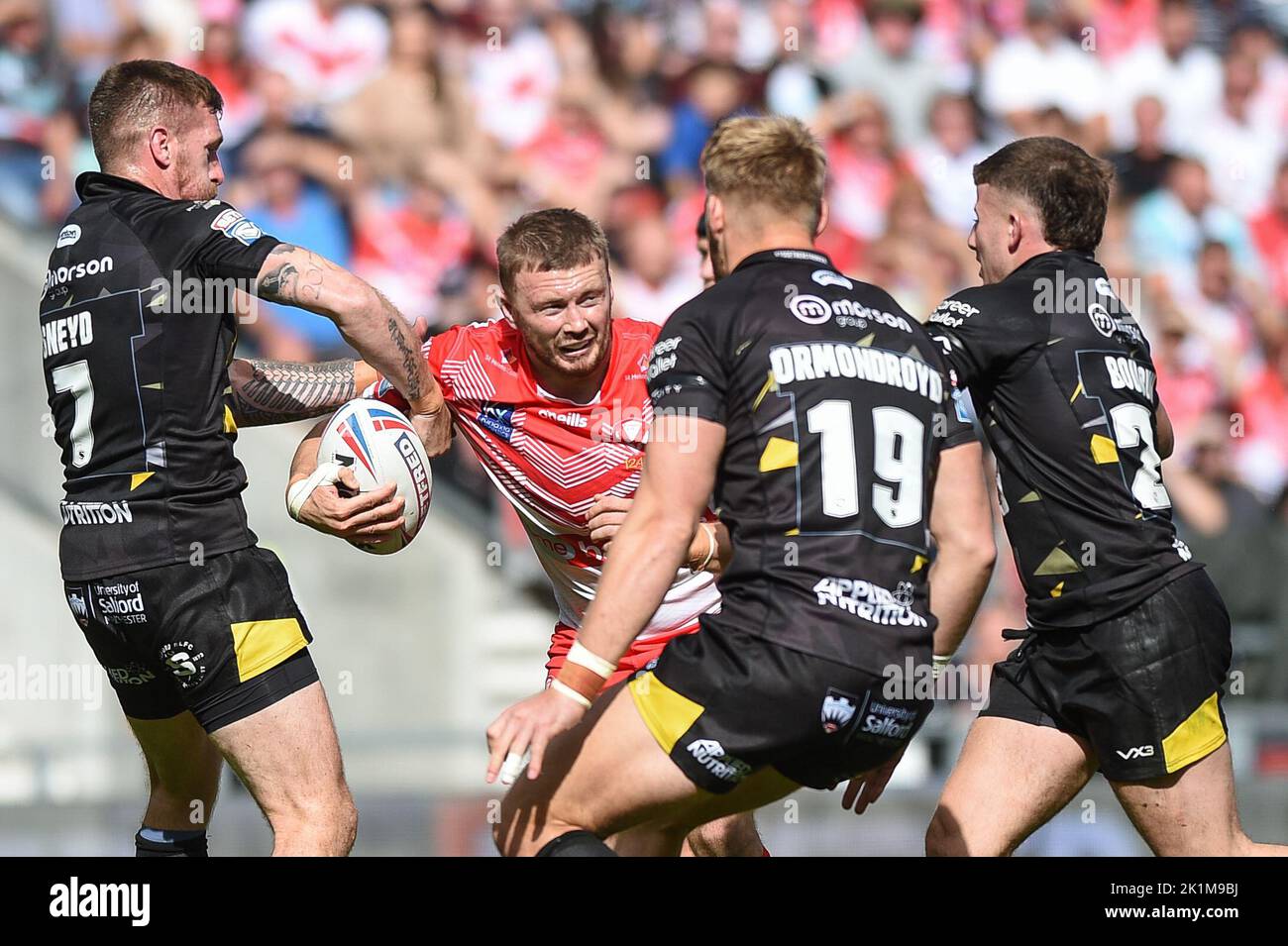 St. Helens, England -17th September 2022 - Joe Batchelor of St Helens ...