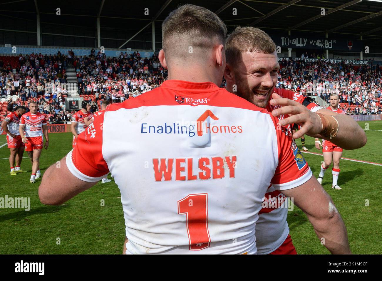 St. Helens, England -17th September 2022 - Joe Batchelor of St Helens ...