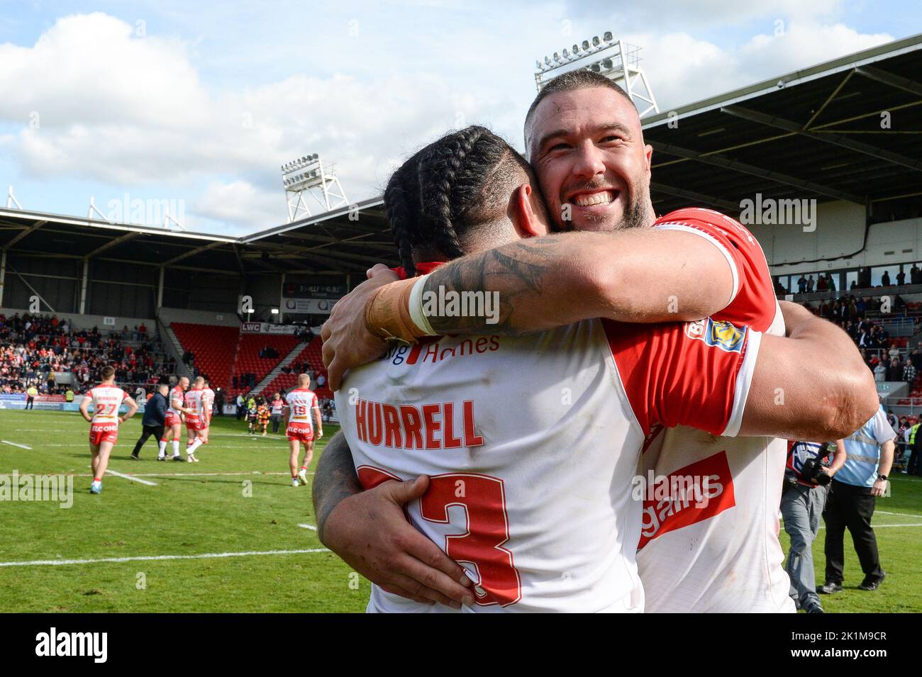 St. Helens, England -17th September 2022 - Konrad Hurrell of St Helens ...