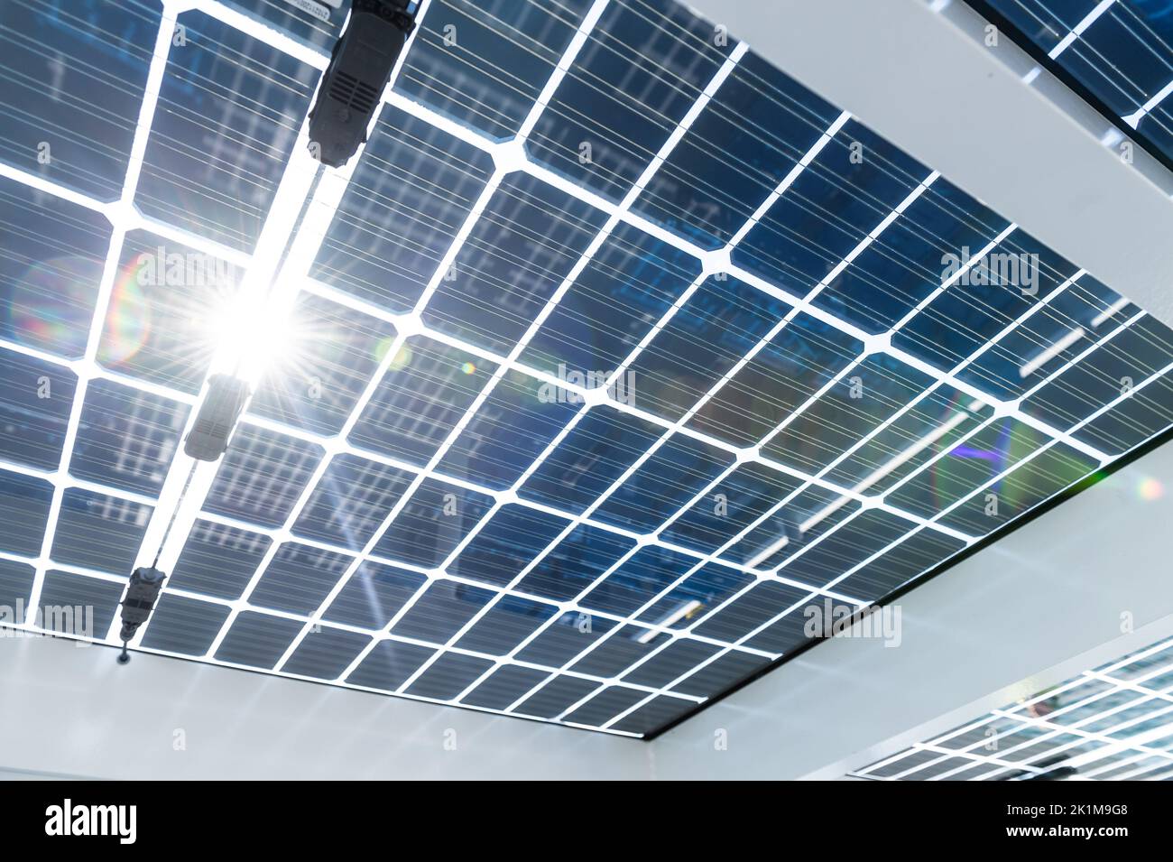 Unteruhldingen, Germany. 19th Sep, 2022. Solar panels are seen on the ...