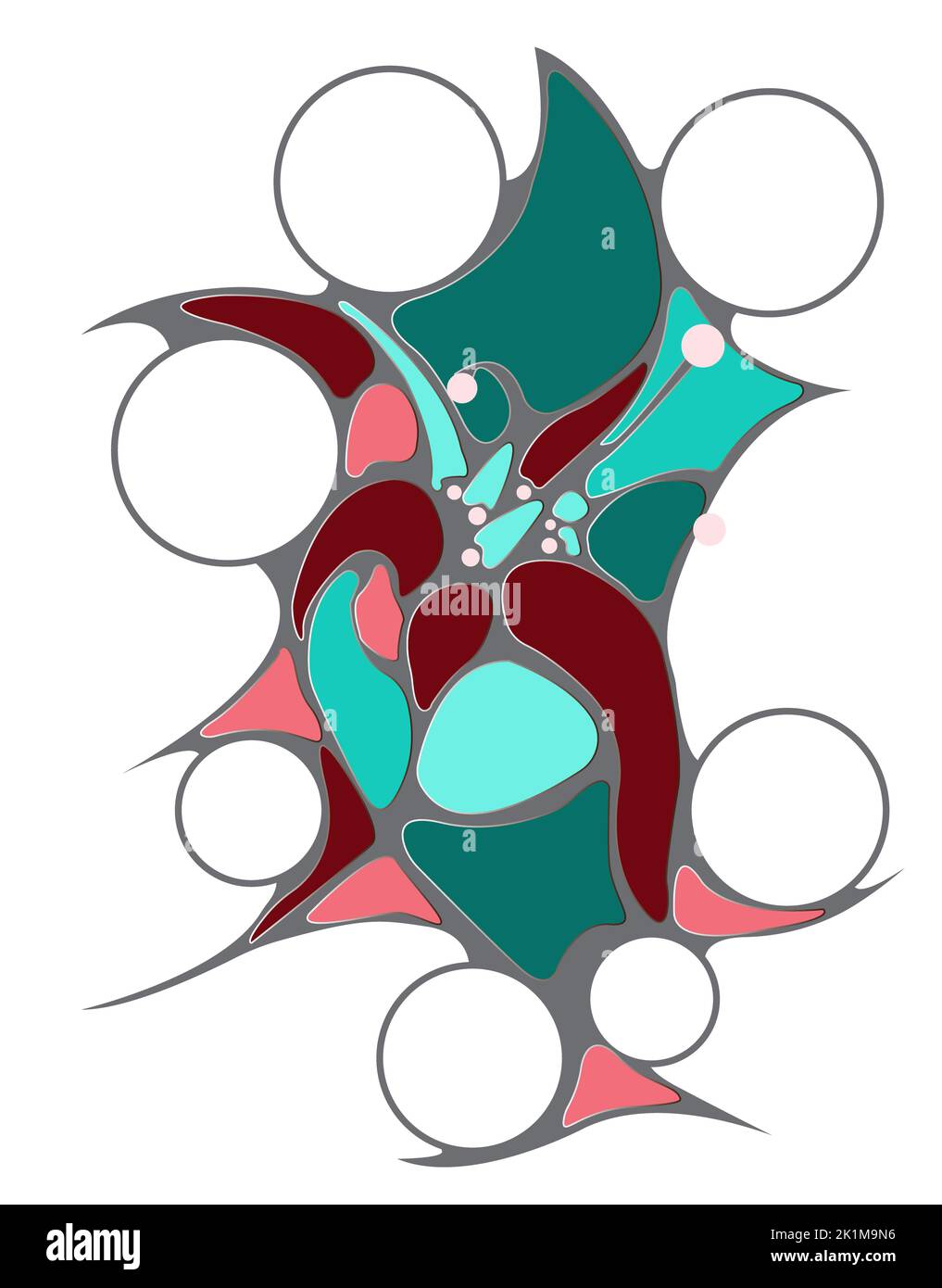 Abstract magic fairy drawing, different shapes graphic objects Stock ...