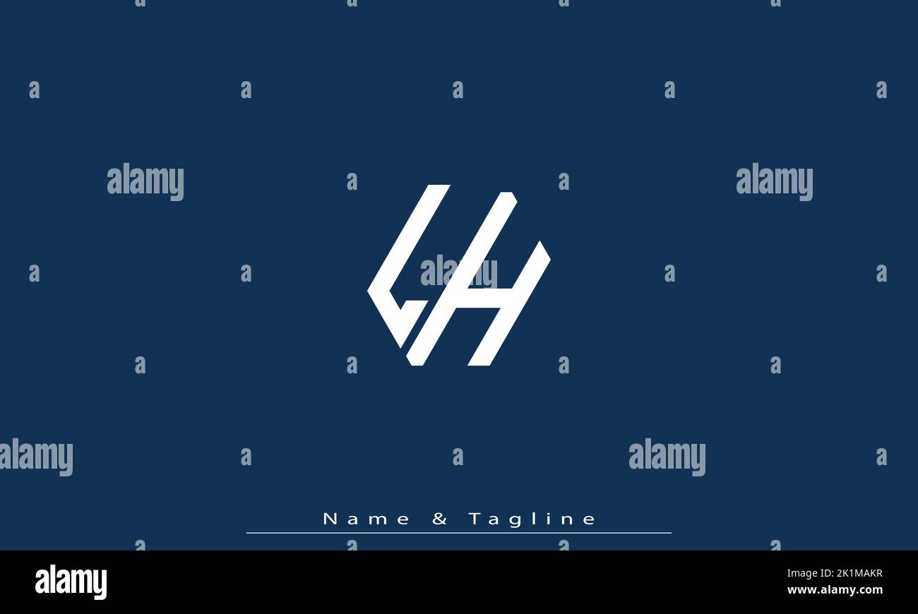 Letter lh logo hi-res stock photography and images - Alamy