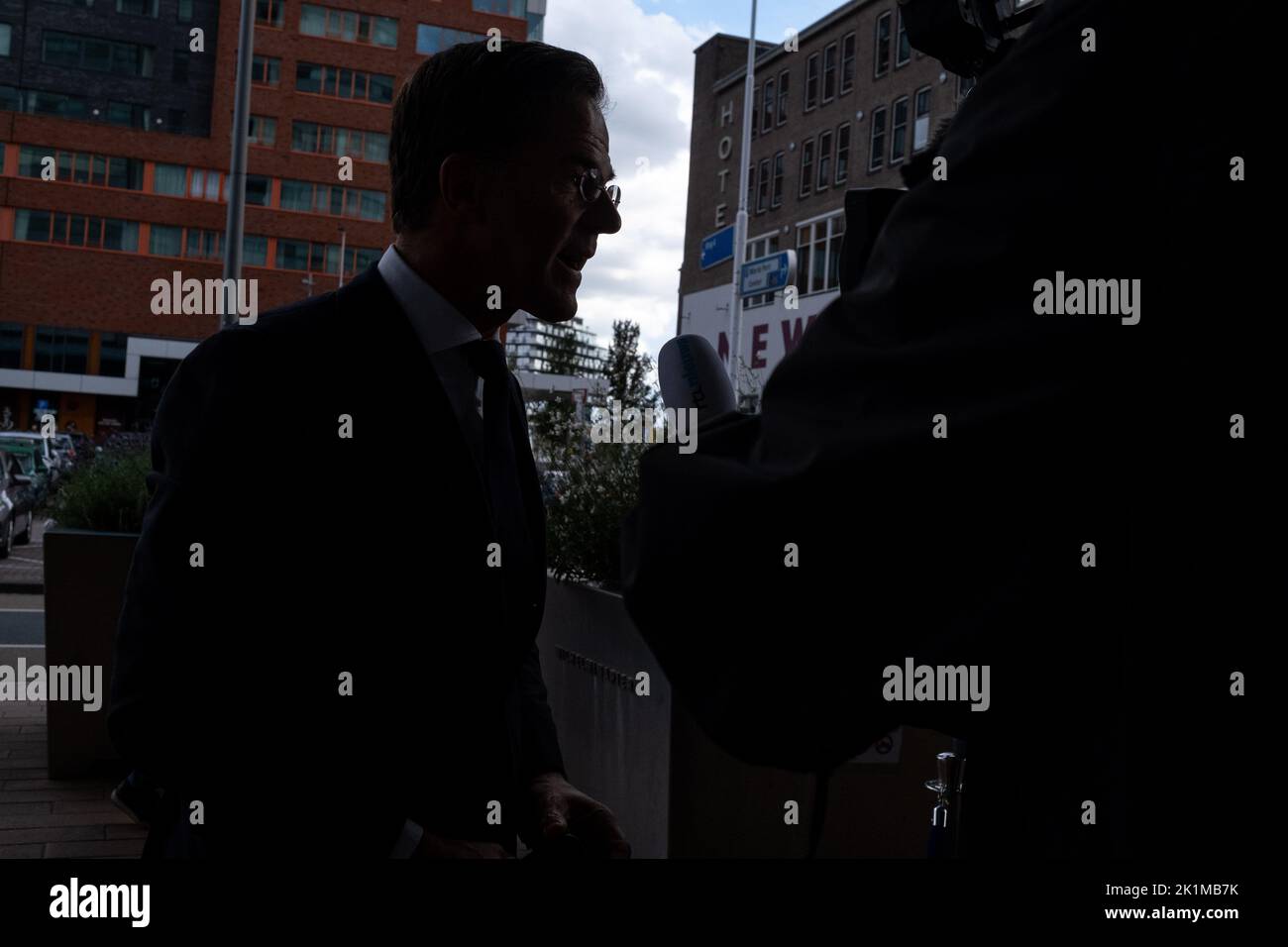Netherlands, Rotterdam, 2022-09-08. Dutch Prime Minister Mark Rutte and ...