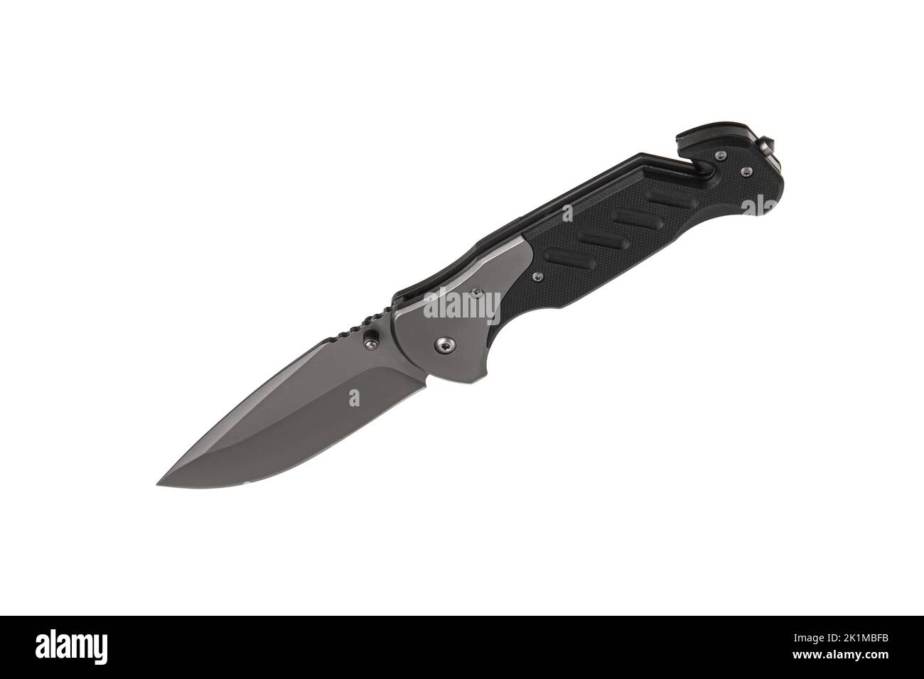 Pocket folding knife with sling cutter and cullet. Compact metal sharp ...