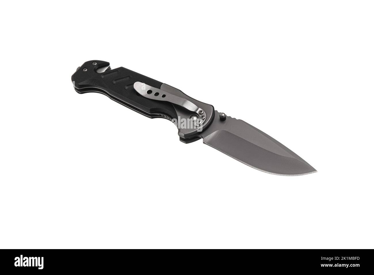 Pocket folding knife with sling cutter and cullet. Compact metal sharp ...
