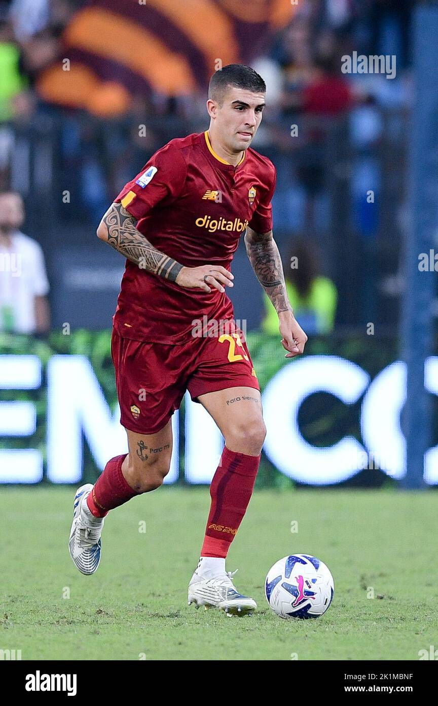 Rome, Italy. 18th Sep, 2022. Gianluca Mancini of AS Roma during the ...