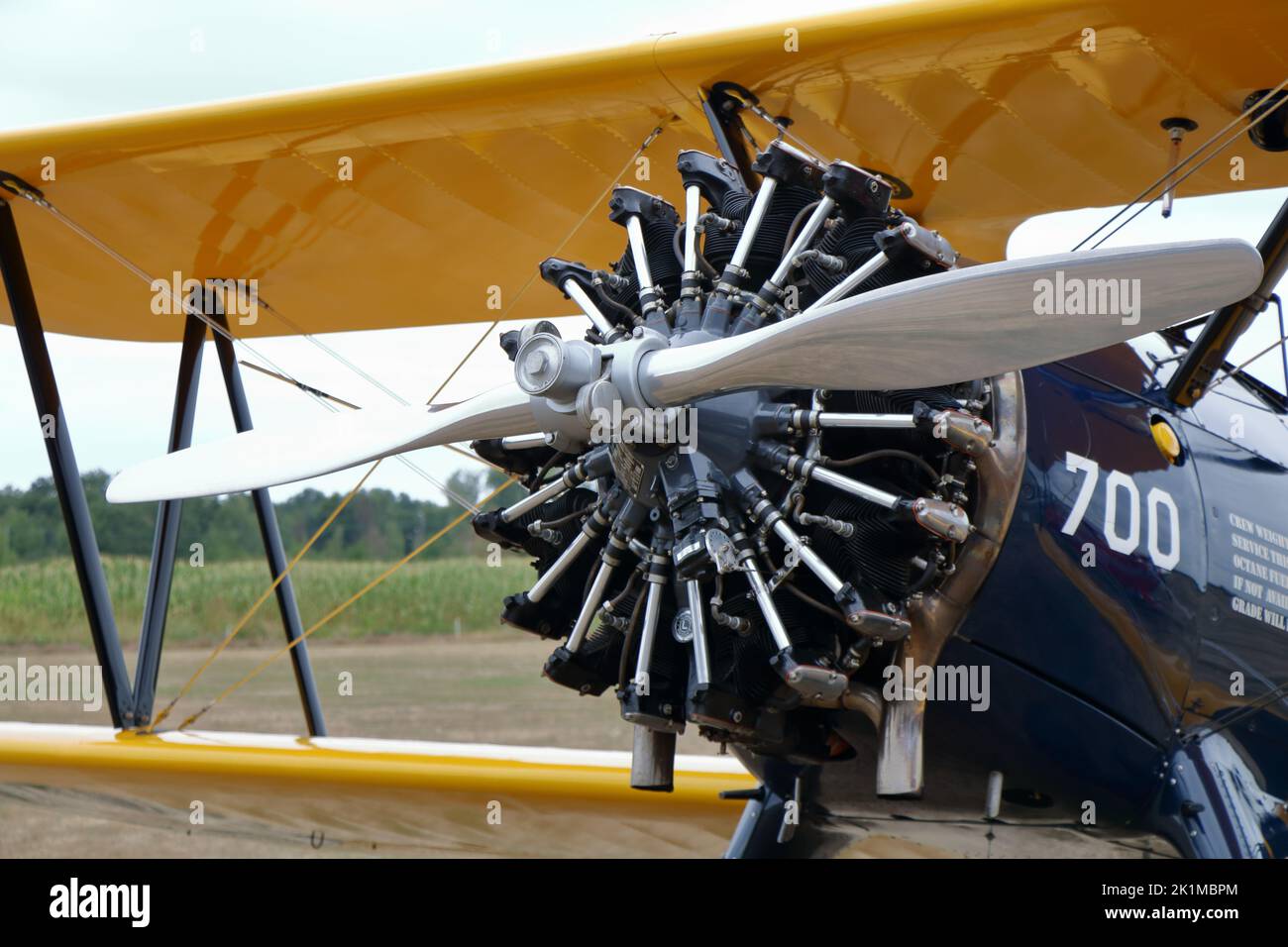 General aviation aircraft on the open door in Kiewit Hasselt, Belgium ...