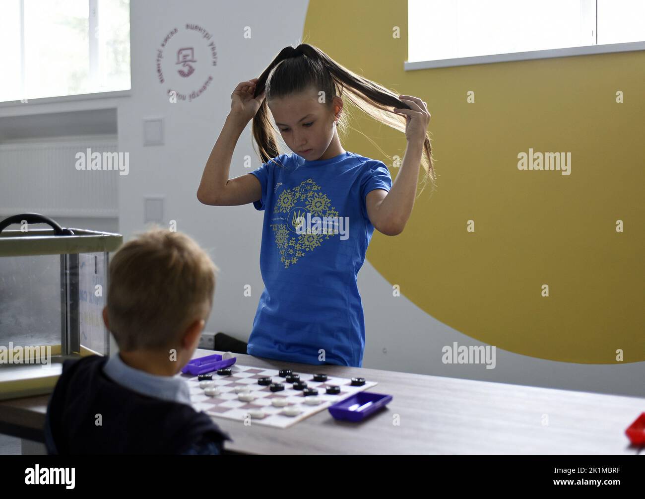 KYIV, UKRAINE - SEPTEMBER 16, 2022 - World draughts champion Valeriia ...