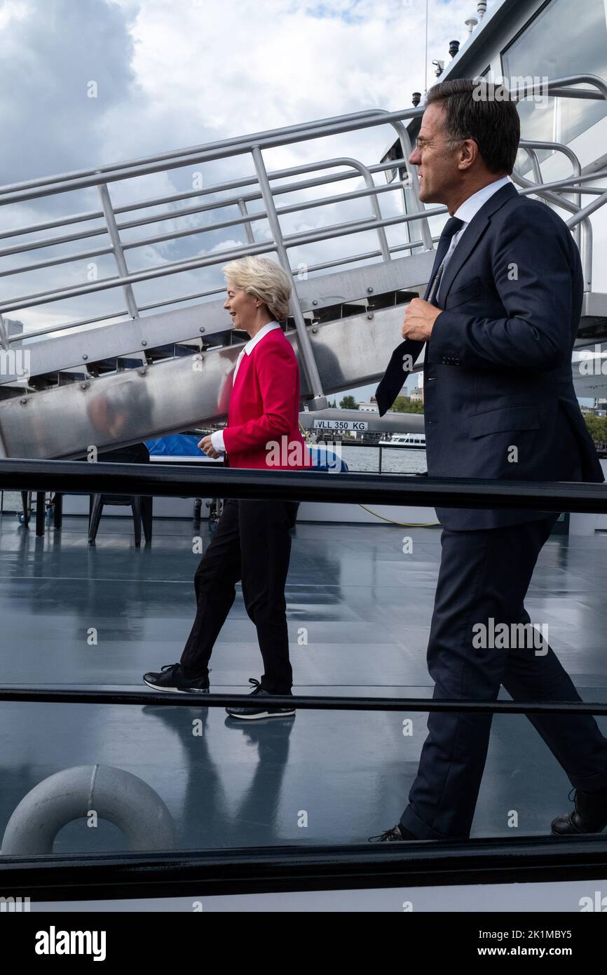Netherlands, Rotterdam, 2022-09-08. Dutch Prime Minister Mark Rutte and ...