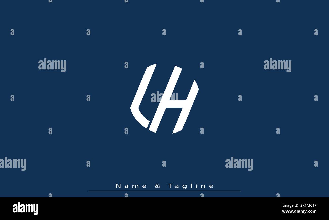 Letter lh logo hi-res stock photography and images - Alamy