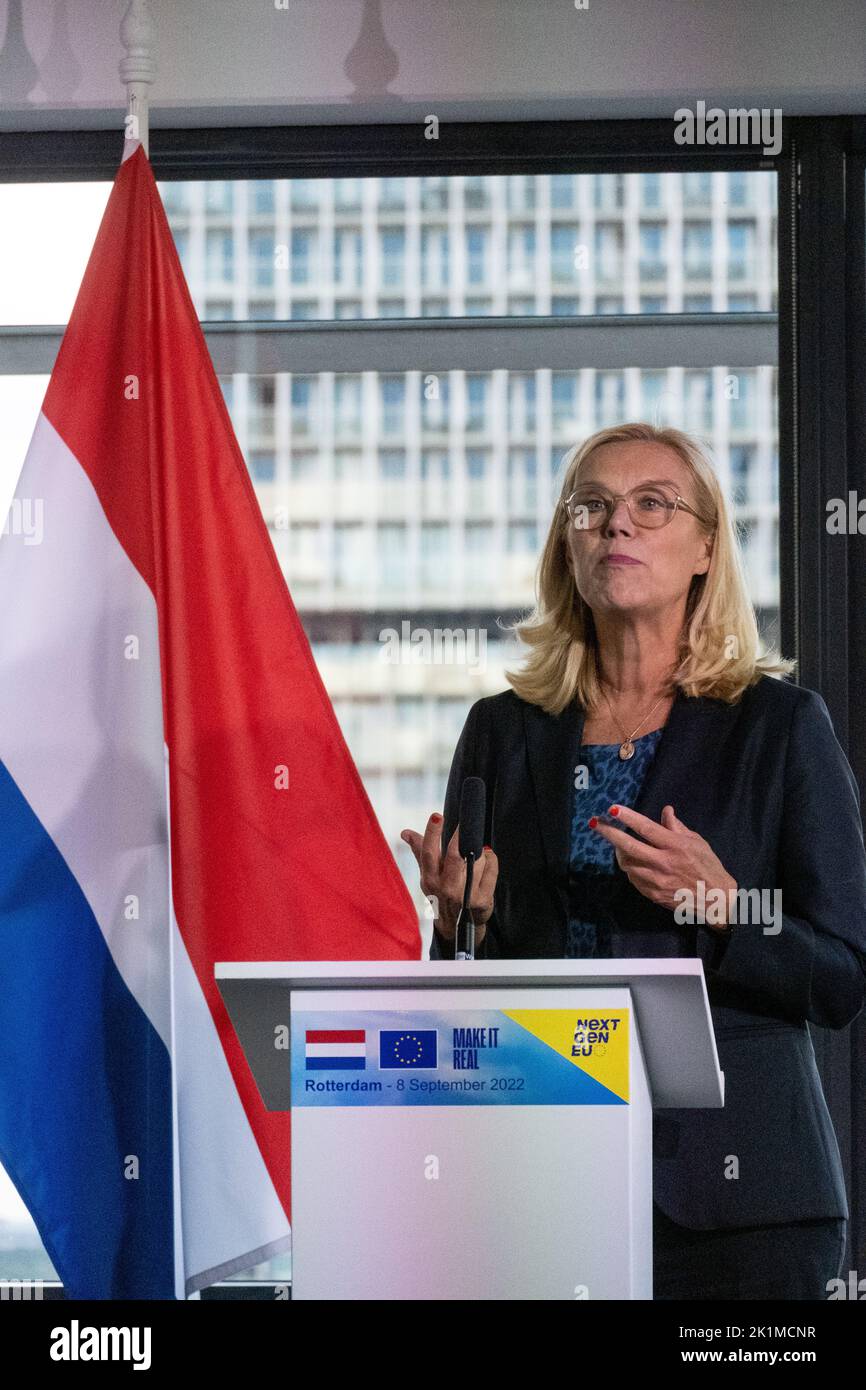 Netherlands, Rotterdam, 2022-09-08. Dutch Prime Minister Mark Rutte and ...
