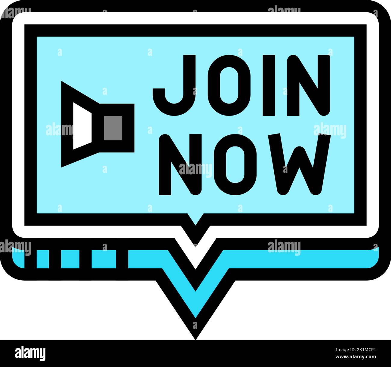 join now registration color icon vector illustration Stock Vector Image ...