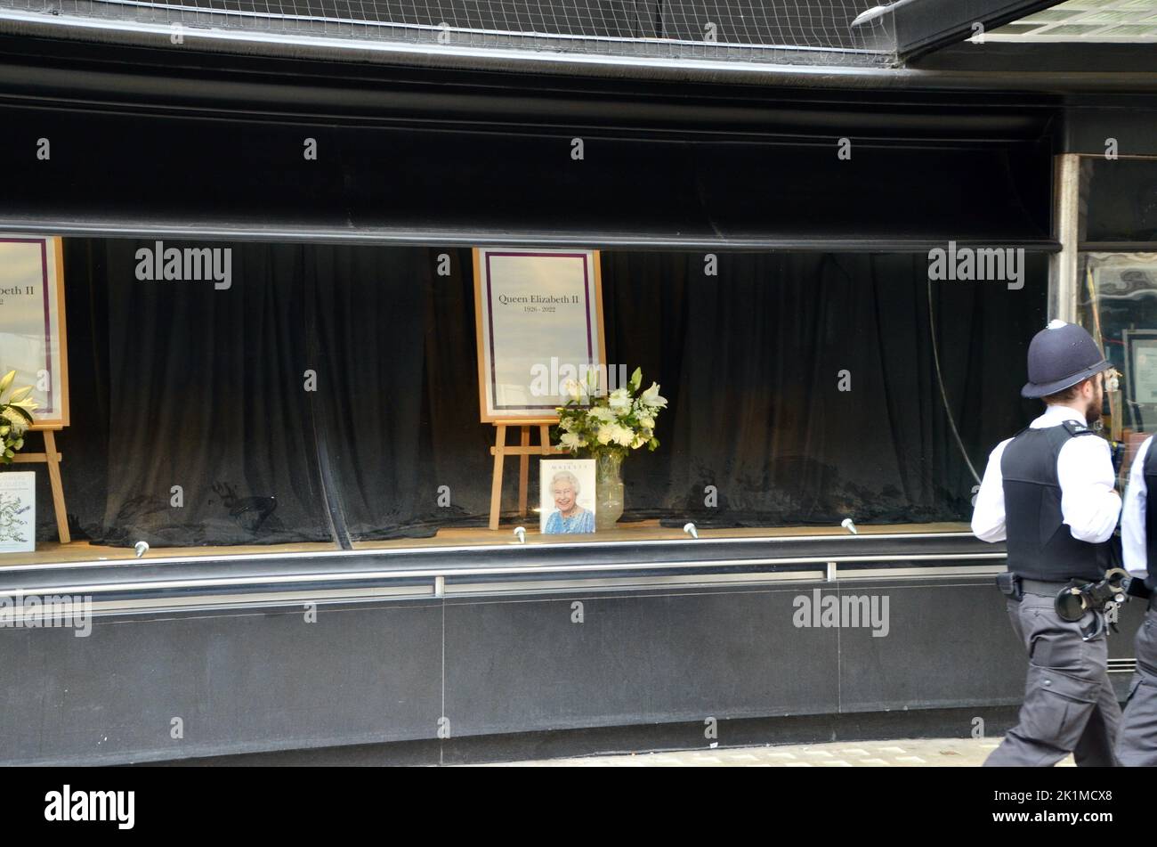 scenes from central london on the occasion of the funeral of Queen ...
