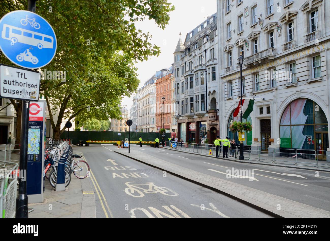 security fence; scenes from central london on the occasion of the ...