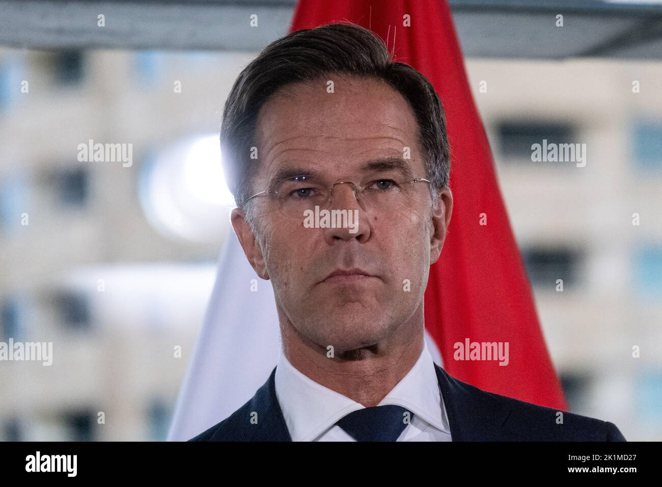 Netherlands, Rotterdam, 2022-09-08. Dutch Prime Minister Mark Rutte and ...