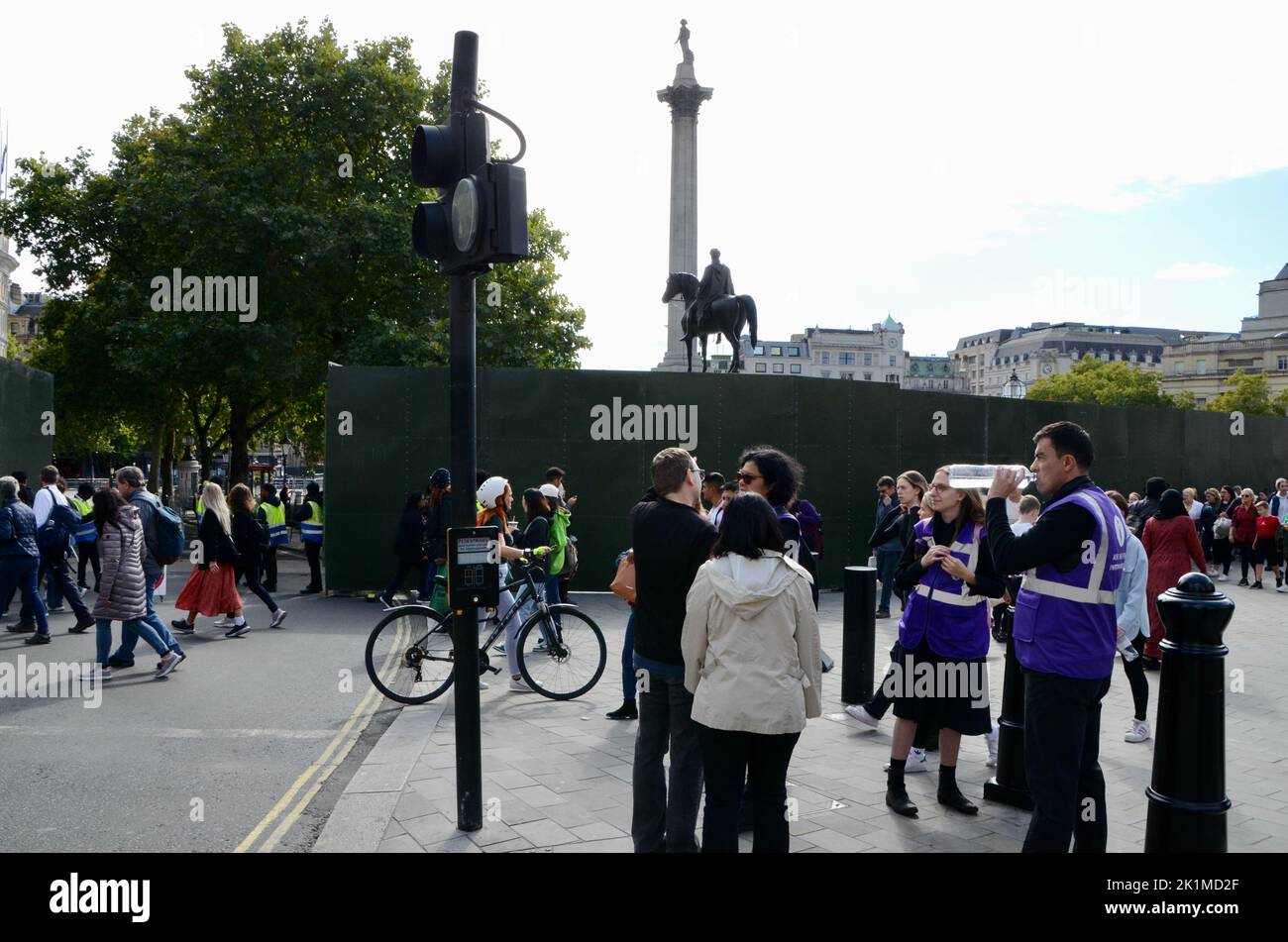 security fence; scenes from central london on the occasion of the ...