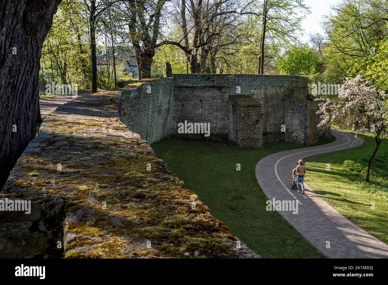 City wall of Soest, discovery tour during the old town tour Stock Photo ...