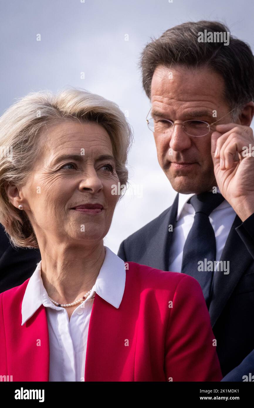 Netherlands, Rotterdam, 2022-09-08. Dutch Prime Minister Mark Rutte and ...