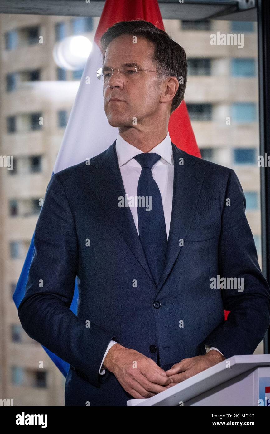 Netherlands, Rotterdam, 2022-09-08. Dutch Prime Minister Mark Rutte and ...