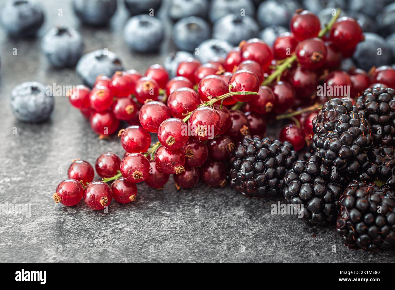 Background from a mix of different berries, macro photography Stock ...