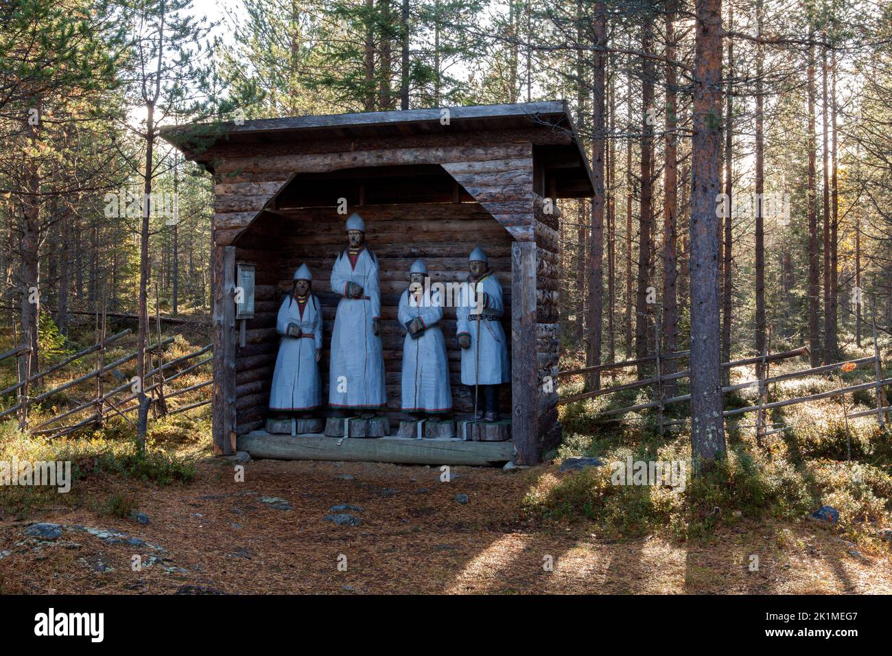 LAPLAND, SWEDEN ON OCTOBER 02, 2014. Landmark of “The Lapland Giantess ...