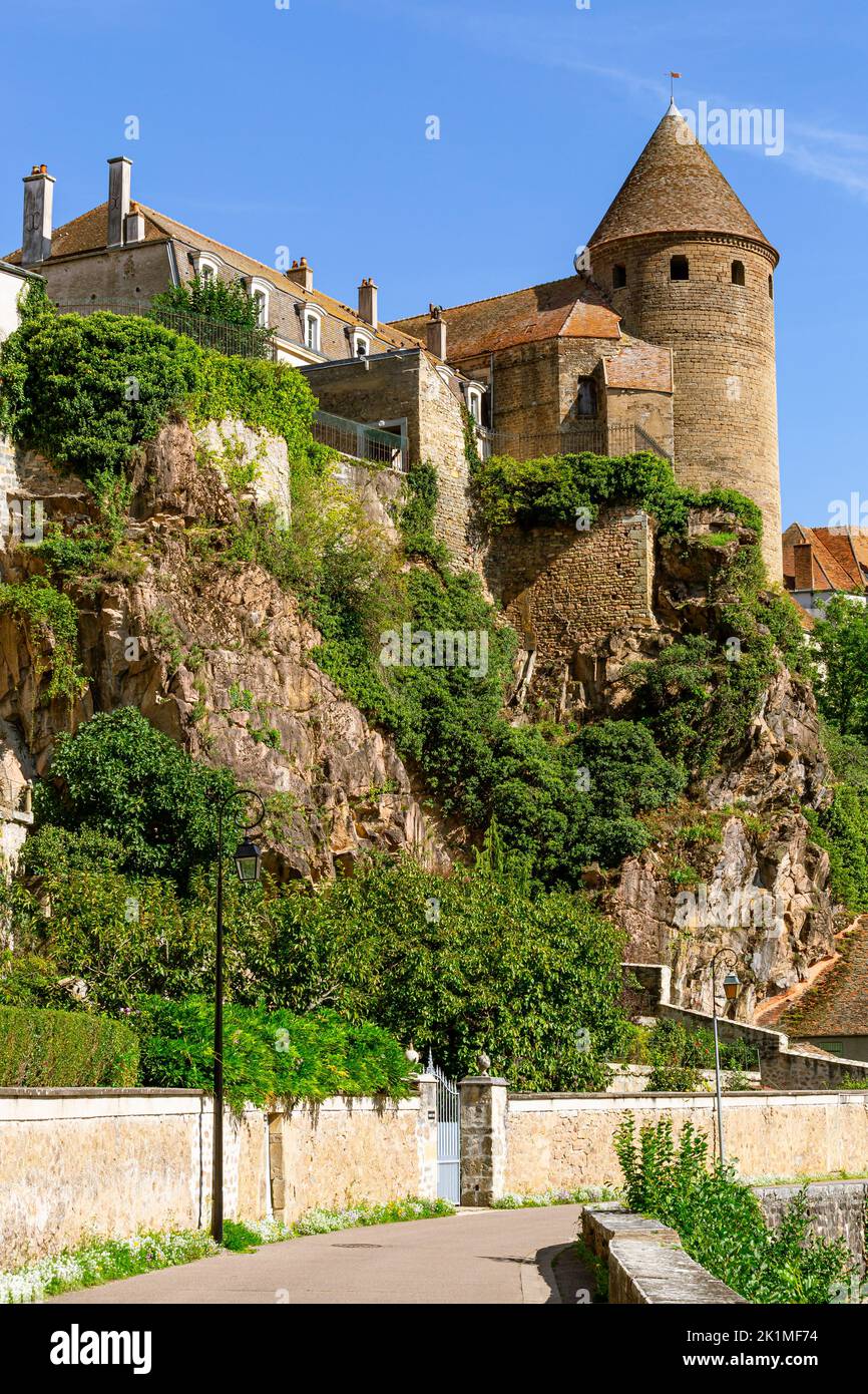 Semur-en-Auxois, Bourgogne, France Stock Photo - Alamy