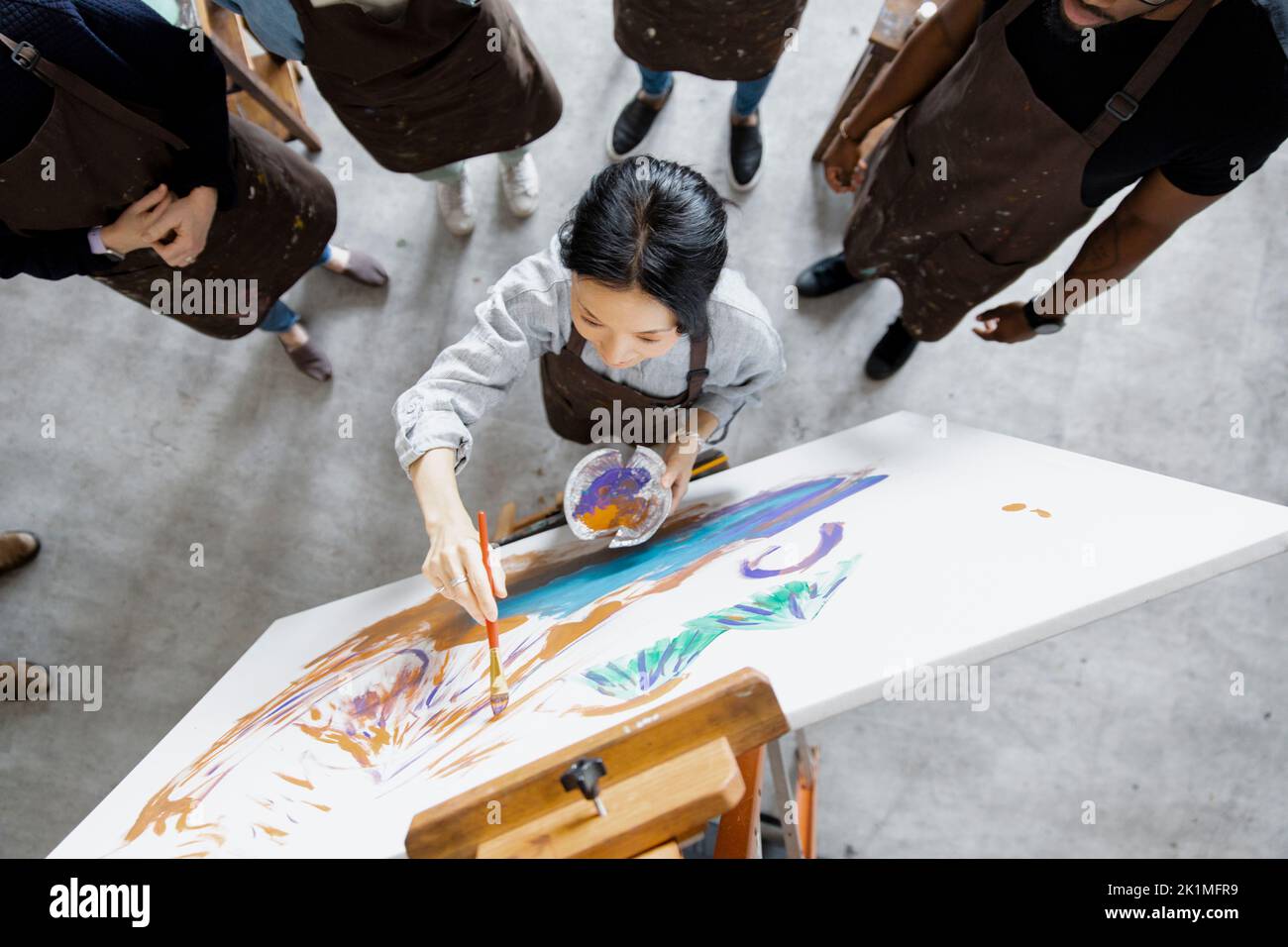 Self confidence painting hi-res stock photography and images - Alamy