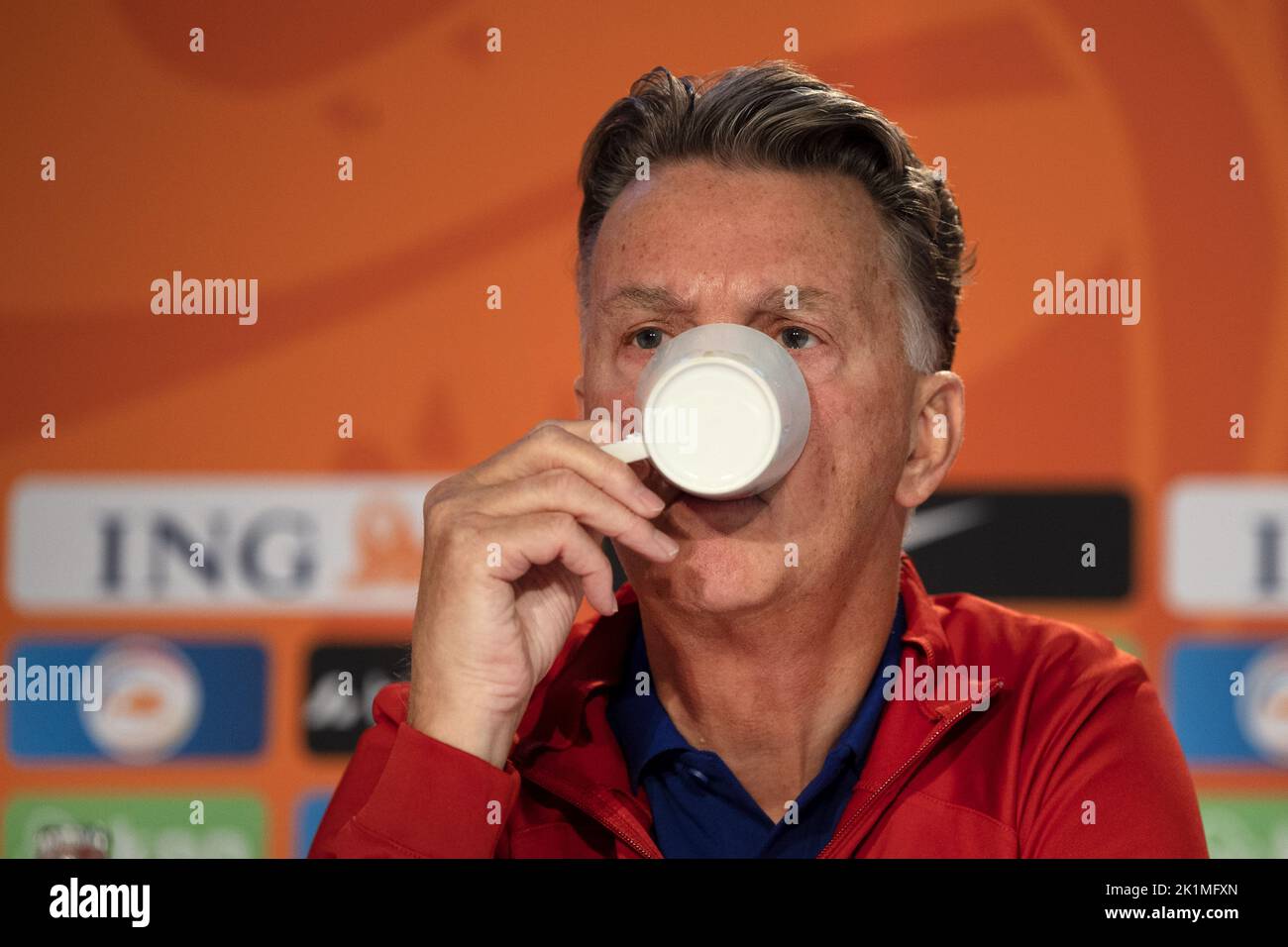 ZEIST - National coach Louis van Gaal during a press conference of the ...