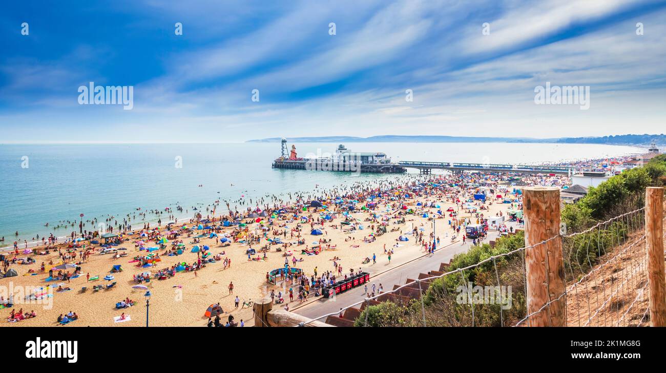 Bournemouth Beach Dorset Stock Photo - Alamy