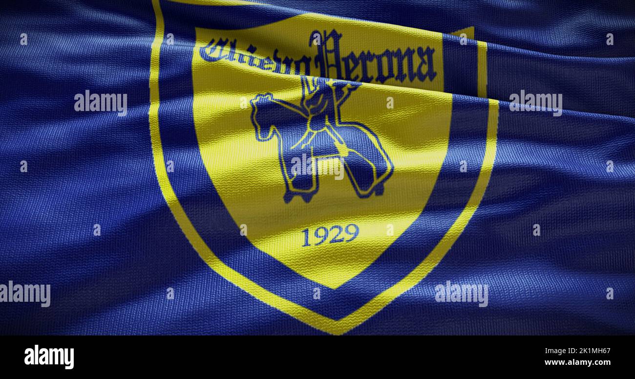 Barcelona, Spain - 17 September 2022: Chievo Verona FC football club ...