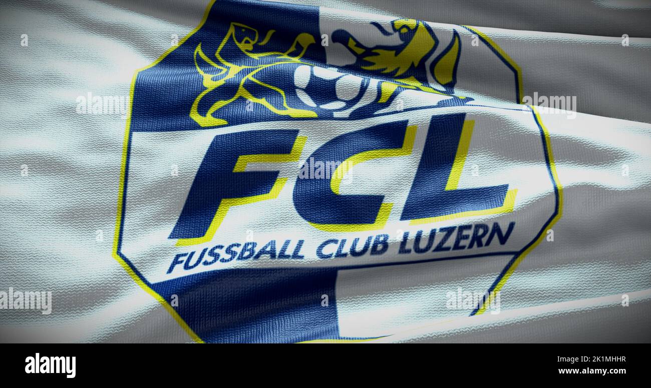 Barcelona, Spain - 17 September 2022: Luzern FC football club, soccer ...