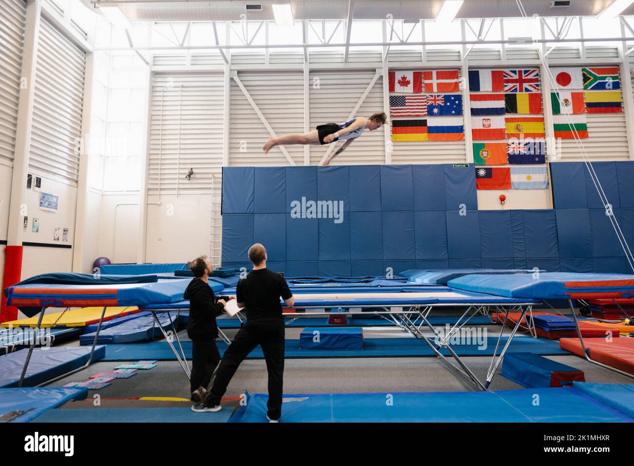 Trampolining adult hi-res stock photography and images - Alamy