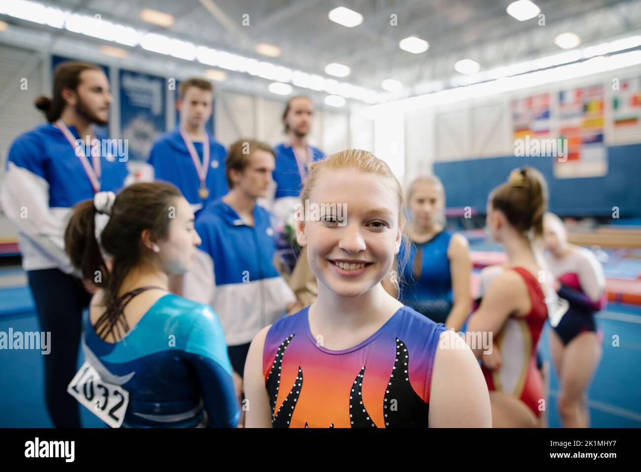 Smiling teen girl sports hi-res stock photography and images - Alamy